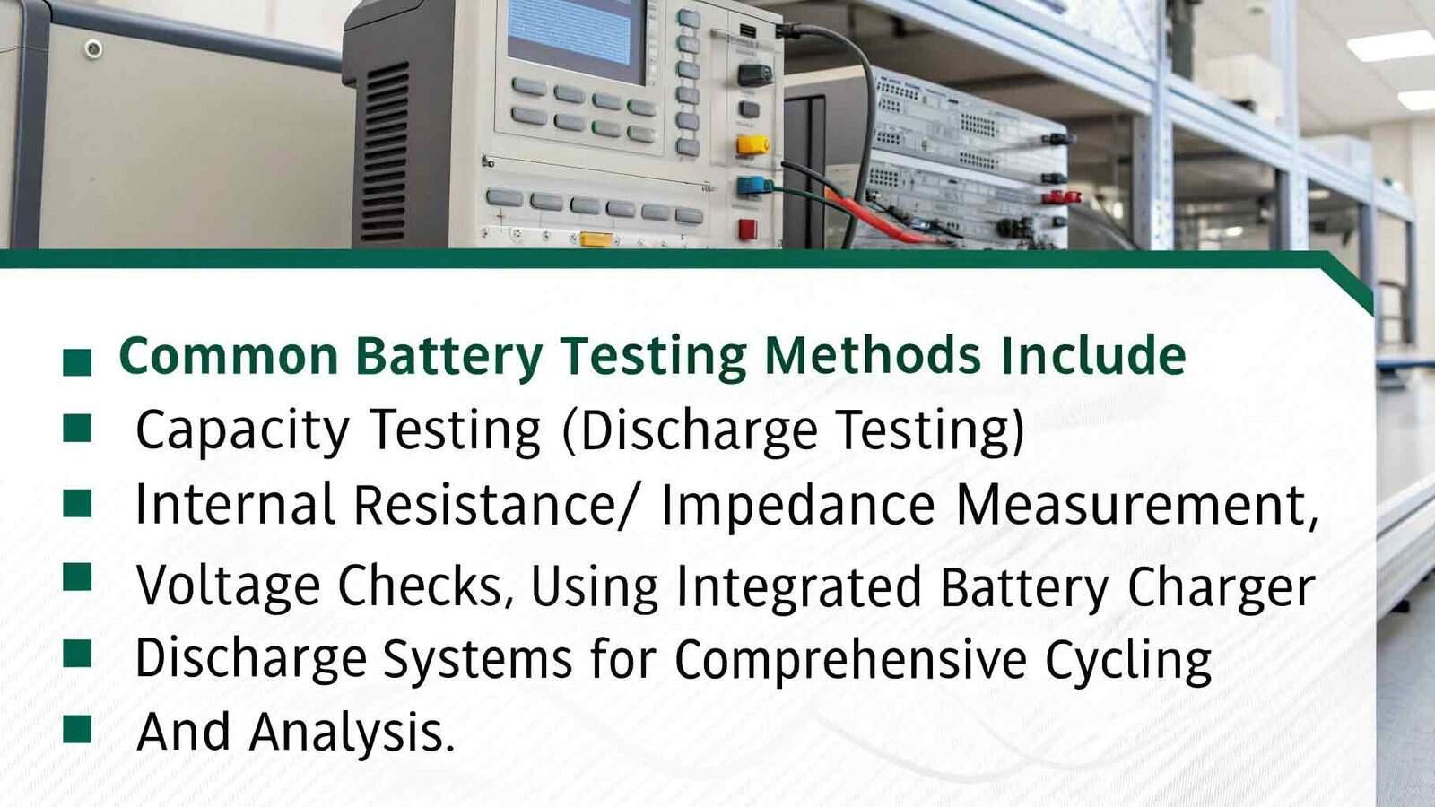 Battery testing equipment suppliers - One-Stop High Voltage Test ...